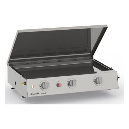 Leab Piastra cottura gpl 3F con coperchio inox CICO Satinato 3F1002 | SME